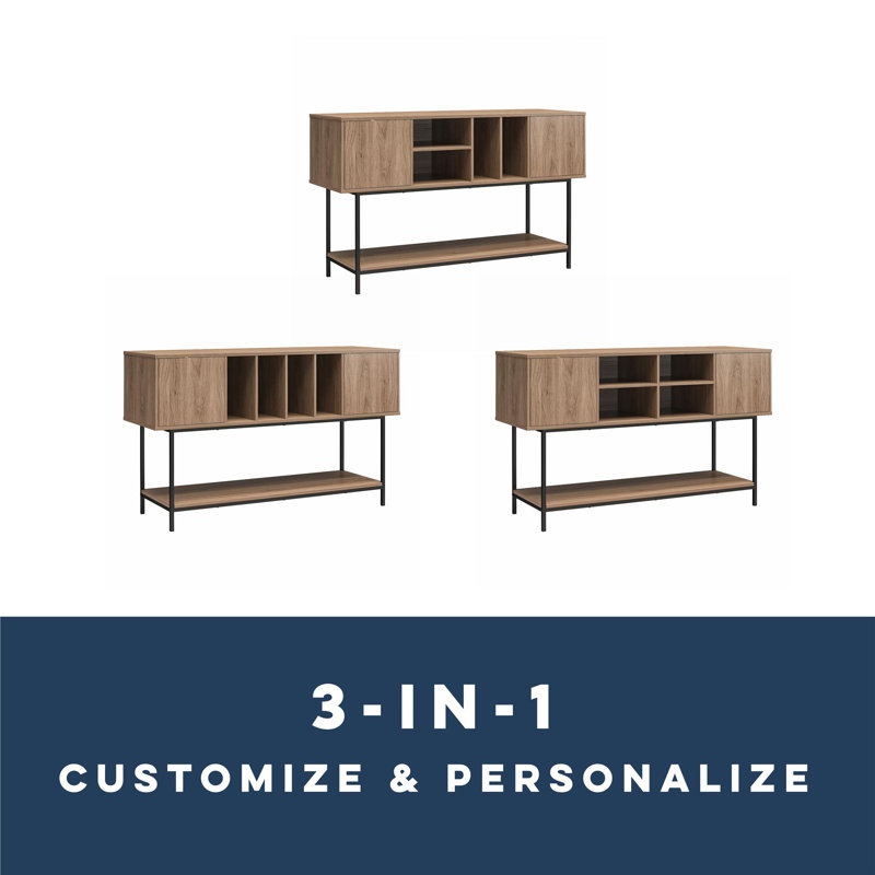Novogratz Cooper Media Credenza/DJ Stand, Walnut & Reviews - Wayfair Canada